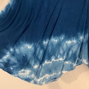 Thai | Tops | Blue Indigo Tie Dye Thai Flowy Crop Top | Poshmark